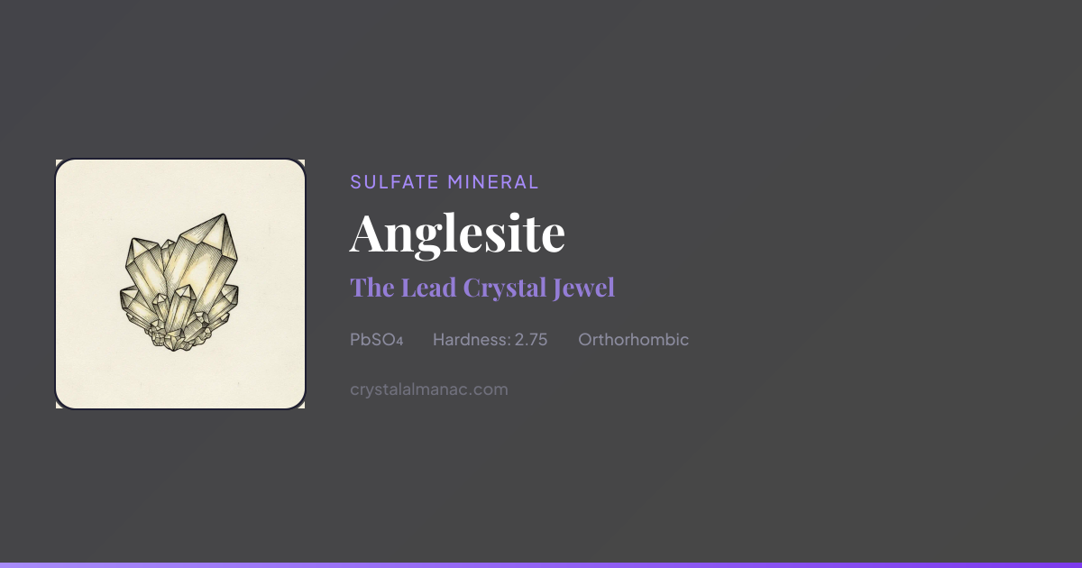 Anglesite - The Lead Crystal Jewel | Crystal Almanac