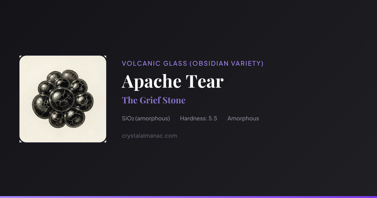 Apache Tear - The Grief Stone | Crystal Almanac