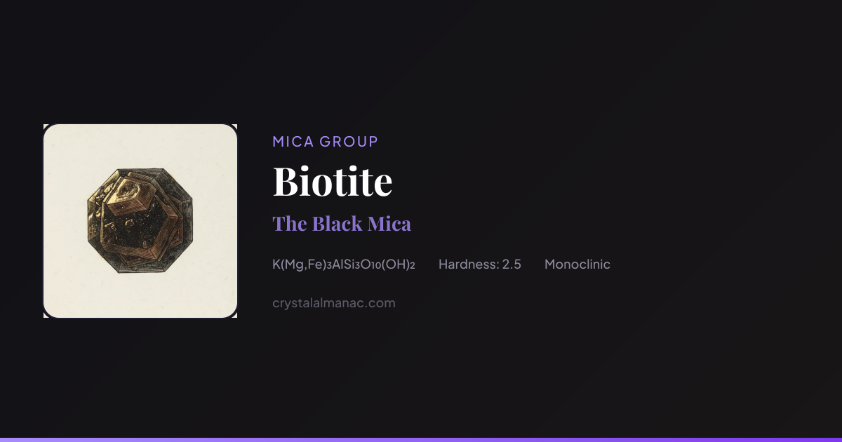Biotite - The Black Mica | Crystal Almanac