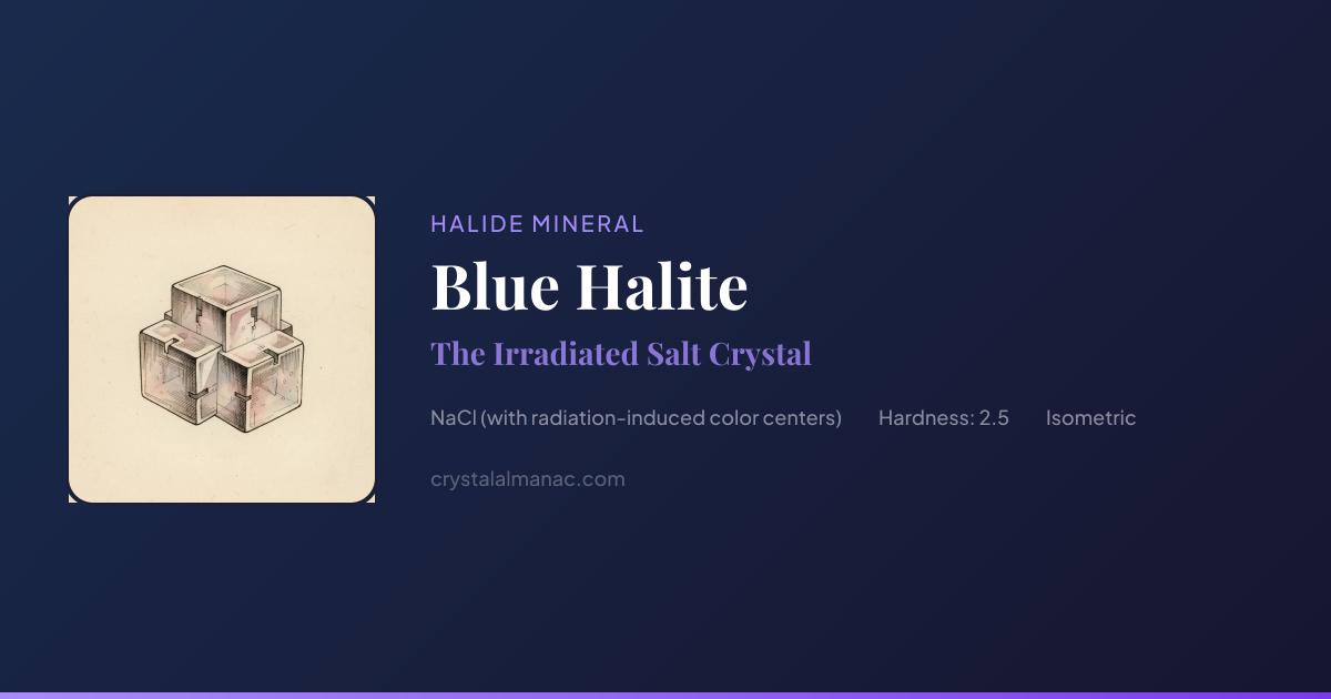 Blue Halite - The Irradiated Salt Crystal | Crystal Almanac