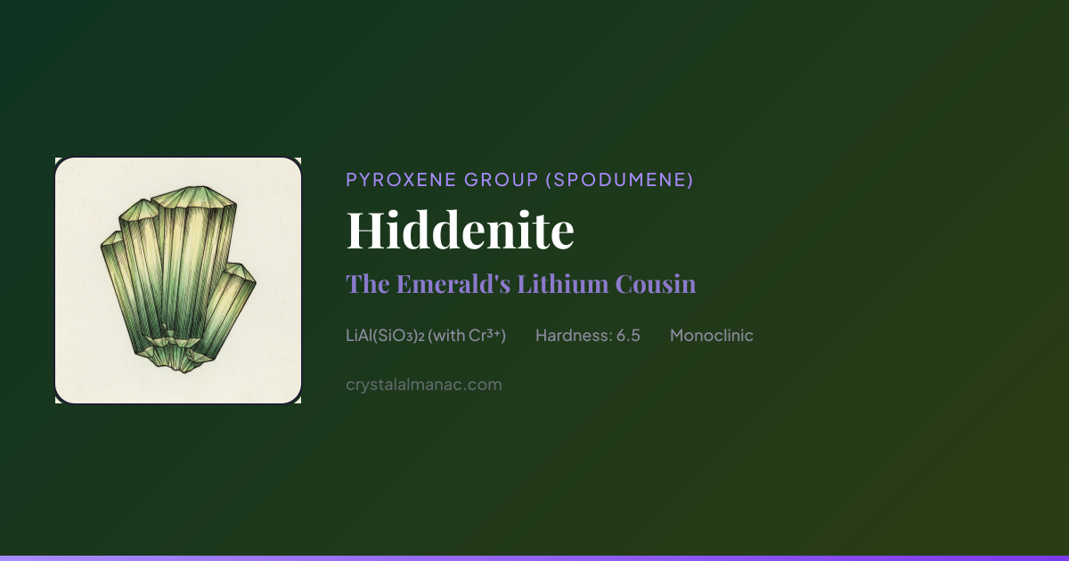 Hiddenite - The Emerald's Lithium Cousin | Crystal Almanac