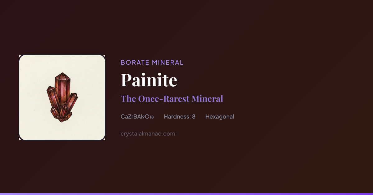 Painite - The Once-Rarest Mineral | Crystal Almanac