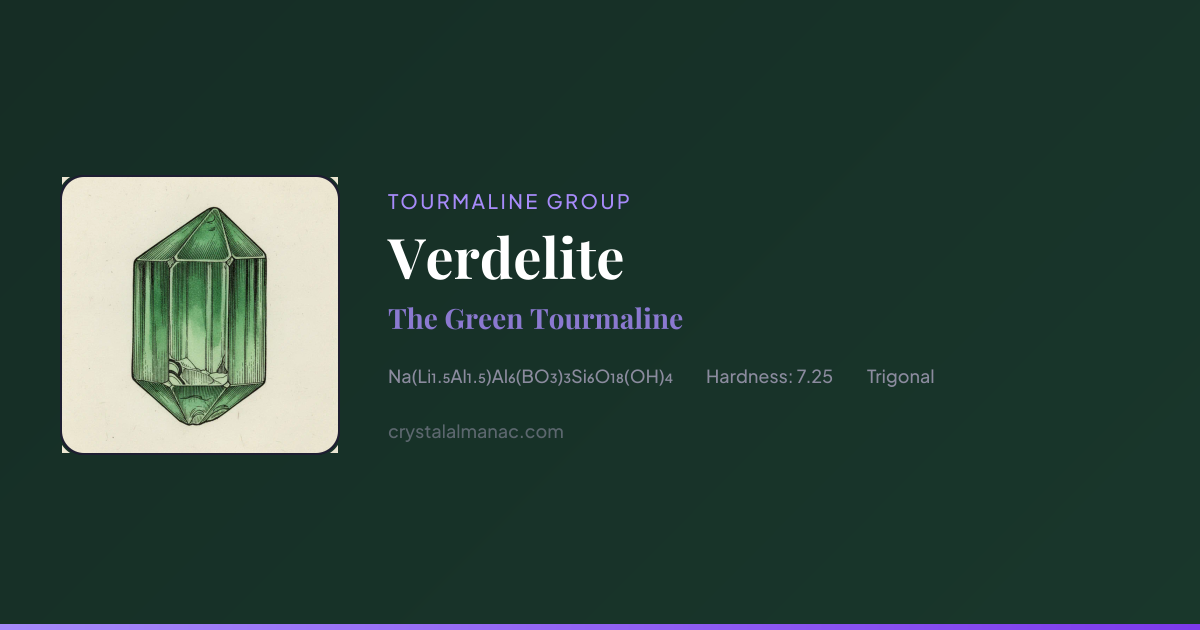 Verdelite - The Green Tourmaline | Crystal Almanac